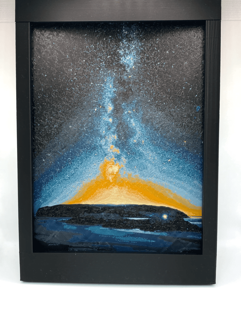 Calf Of Man Starscape Painting - FidgetFactory.im IOM